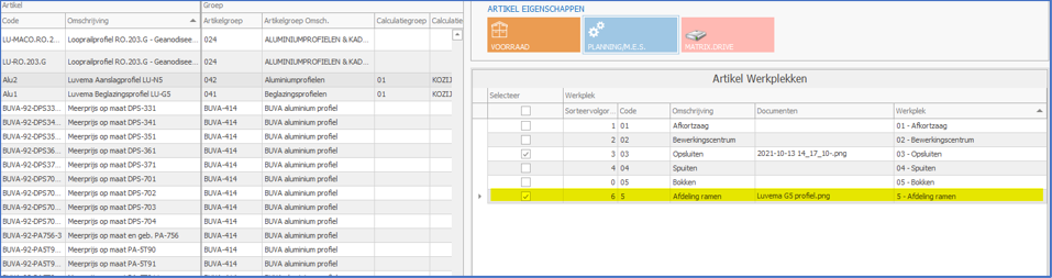 Documenten binnen MES | Matrix Knowledge Base